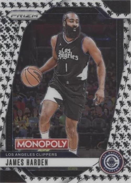 2024-25 Panini Prizm Monopoly - James Harden #20 Monopoly Man Black ...