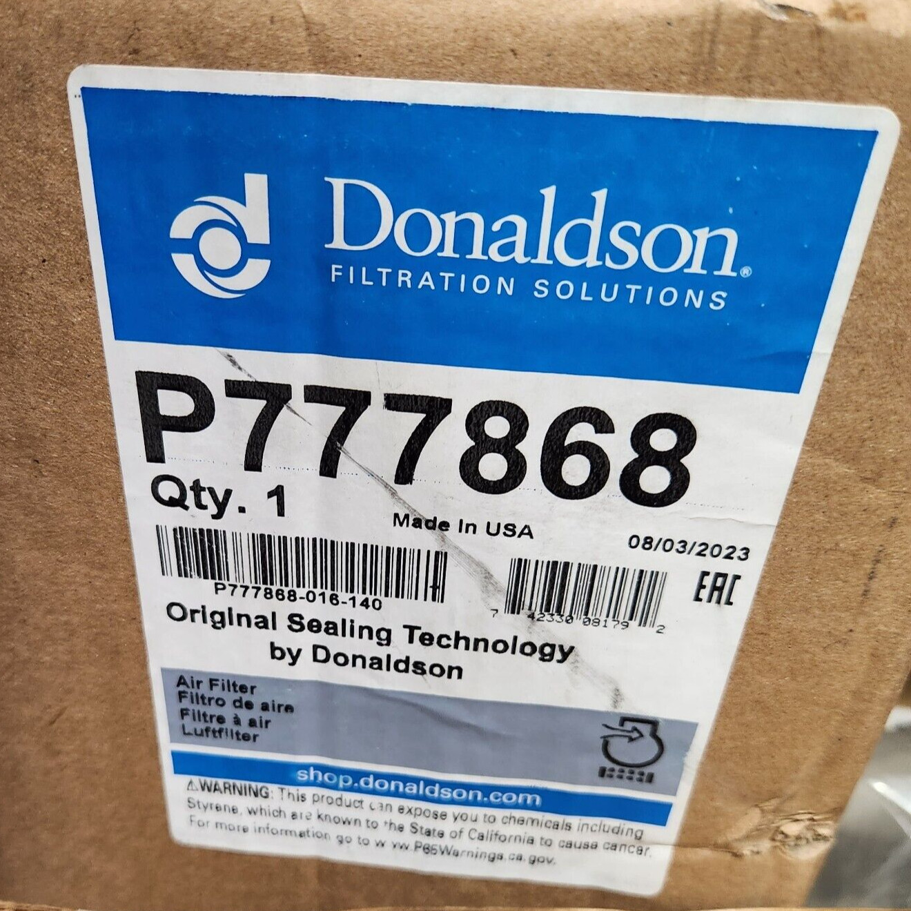 DONALDSON P777868 - Air filter cross reference
