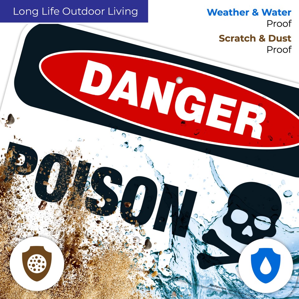 Poison Sign, OSHA Danger Sign, | eBay