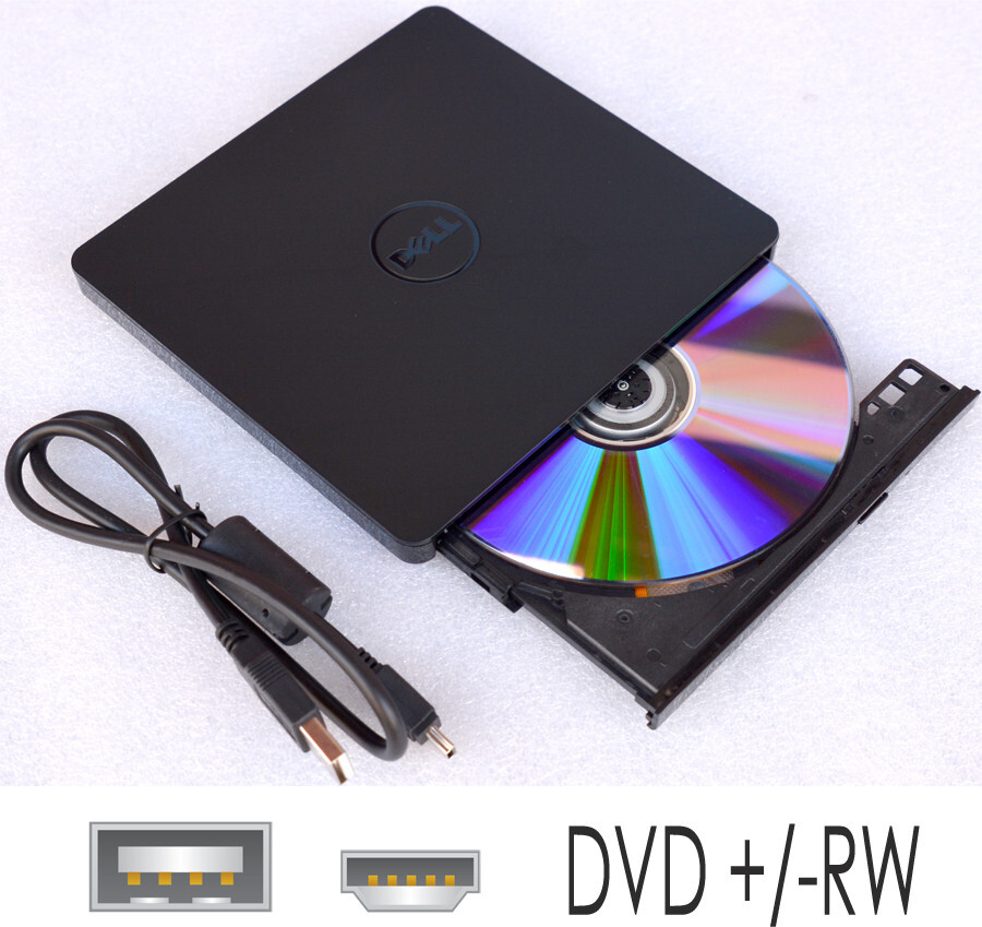 External USB DVD-RW DVD Burner CDROM DVDROM CDRW Dell DW316 Windows 10 ...