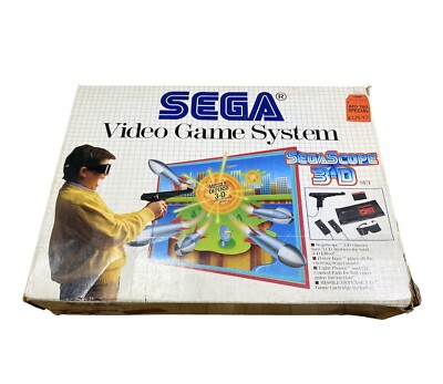 1988 Sega Video Game System SegaScope 3-D Console In Original Box New ...