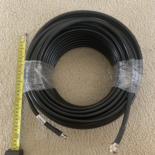 100ft SMA Male to N Male Cable, Low Loss S-MR400 Extension Coaxial Cell ...