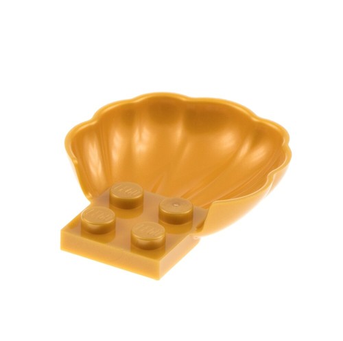 1x Lego Animal Shell Bowl Perl Gold With 4 Nubs Oysters 41063 6283927 ...