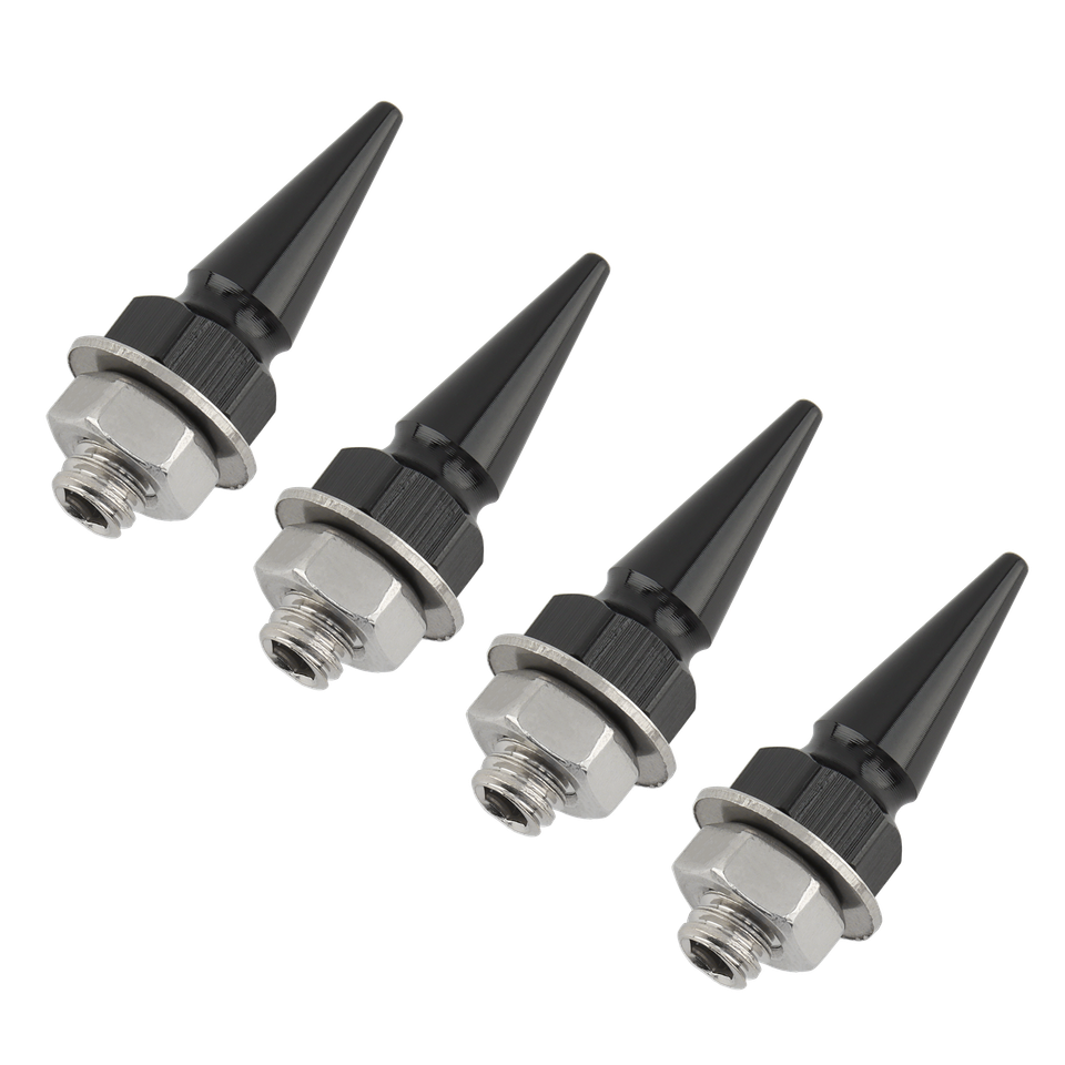 4PCS Aluminum Spike License Plate Frame Tag Bolts Screws Universal For ...