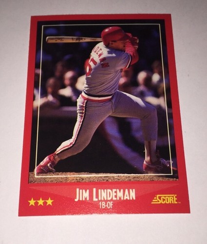 Jim Lindeman - St. Louis Cardinals - #302 Score 1988 | eBay