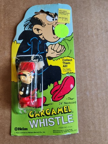 Vintage Helm The Smurfs GARGAMEL Whistle in Package with 24" Neck Cord ...