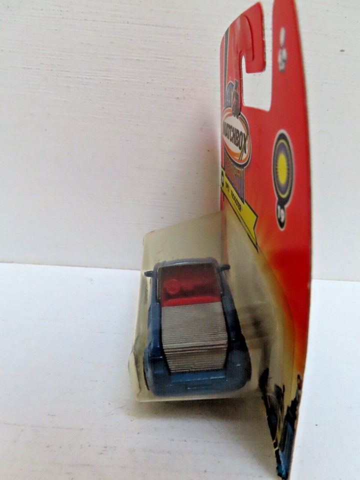 VINTAGE 2003 MATCHBOX MODEL HERO CITY CAR 19 BLUE OPEL FROGSTER MINT ...