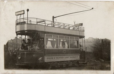RP Postcard - Tram, Colne & Trawden Light Railway Co, Lancashire, 1904 ...
