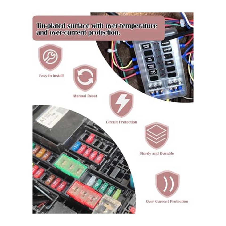 Car ATC Resettable Fuse 7.5A ATOManual Resettable Fuse for Boat SUV ...