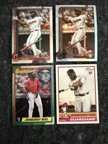 Jhonkensy Noel Guardians 4 card Topps Rookie Lot 2025 Chrome Heritage ...
