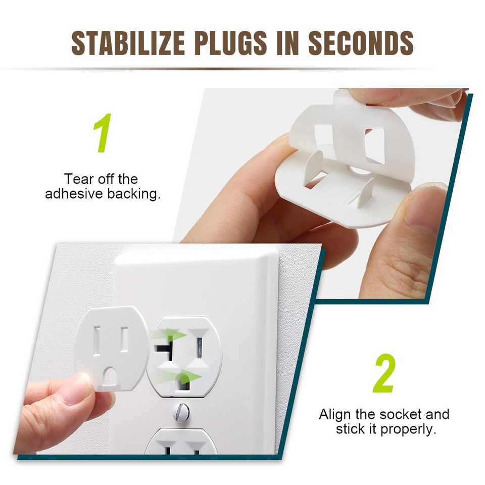 Lenink Loose Outlet Plug Fix, 12 Pack Plastic Snug Socket Original ...