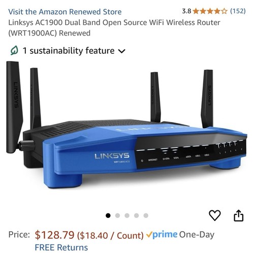Lot Of 21 Linksys AC1900 Dual Band Open Source WiFi Router(WRT1900AC ...
