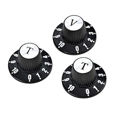 3Pcs Guitar Control Knobs 6mm Rotary Shaft Speed Control Knobs Volume ...