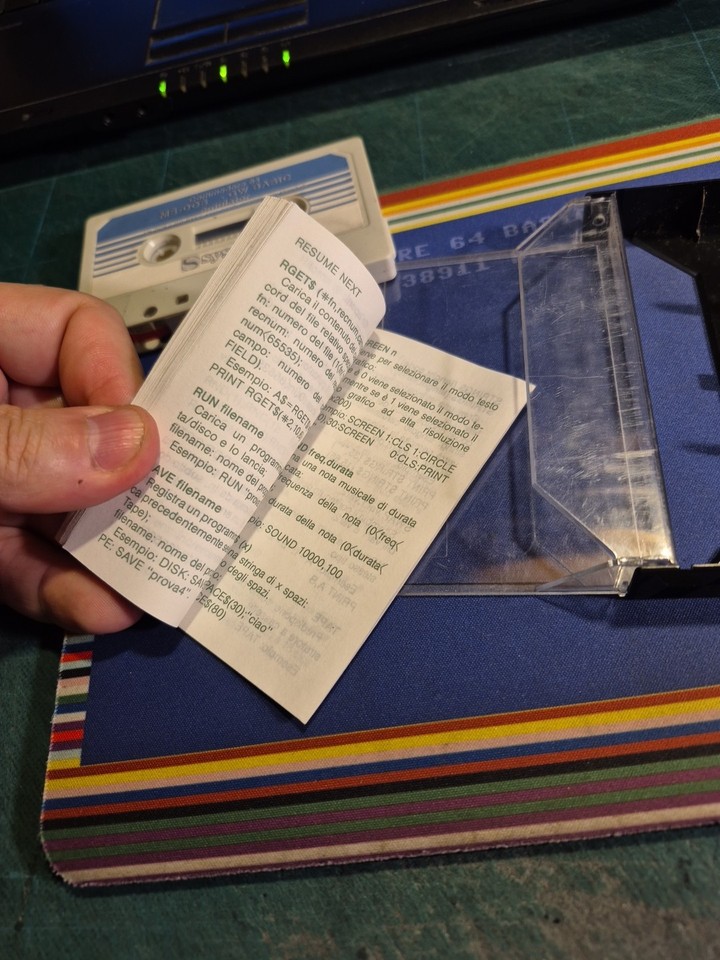 MS-DOS & BASIC EMULATOR X COMMODORE 64 C64 Cassetta Edicola TAPE GAMES ...