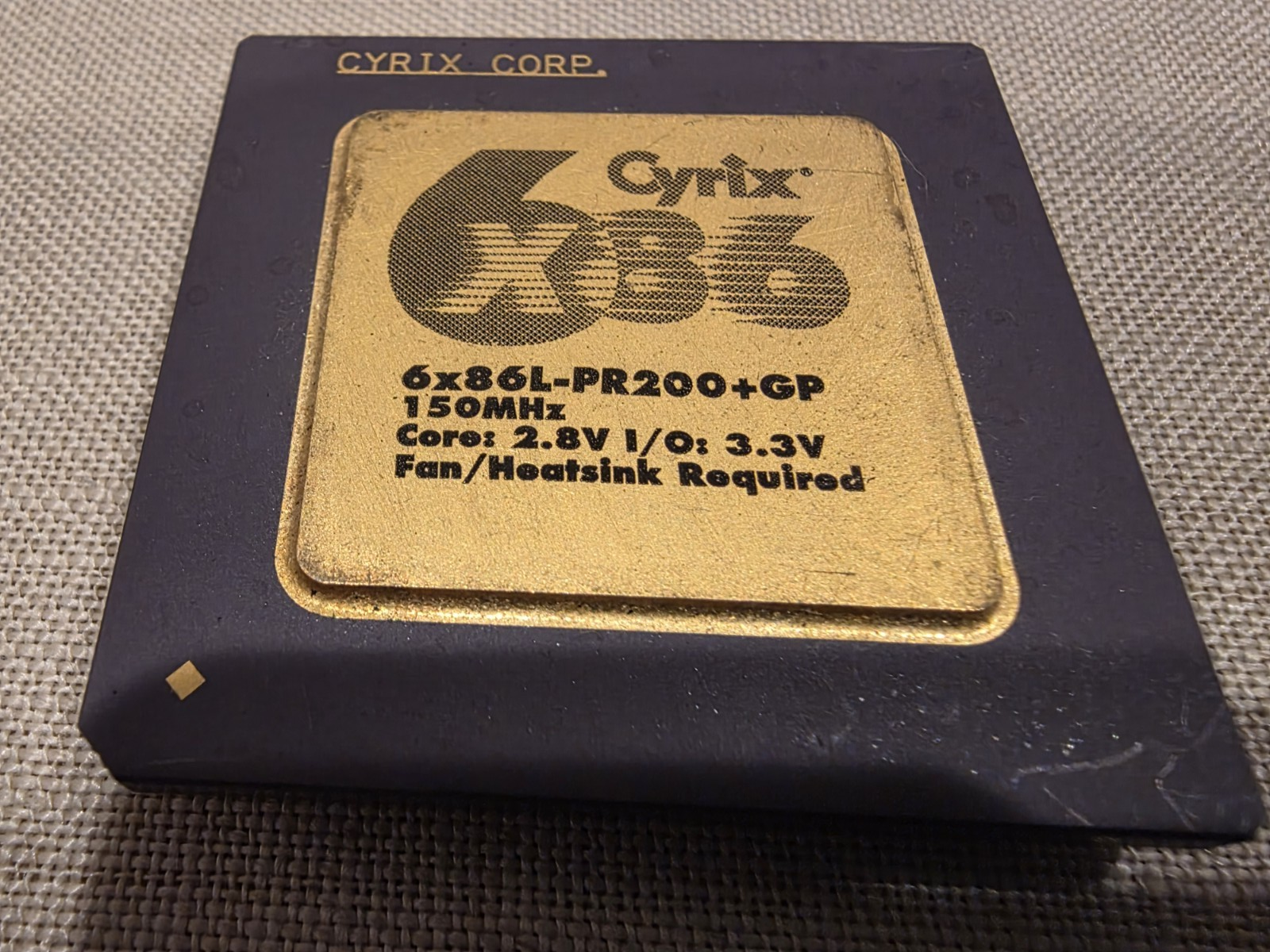 Vintage Rare Cyrix 6x86L-PR200+ GP CPU 150MHz 2.8V Used | eBay