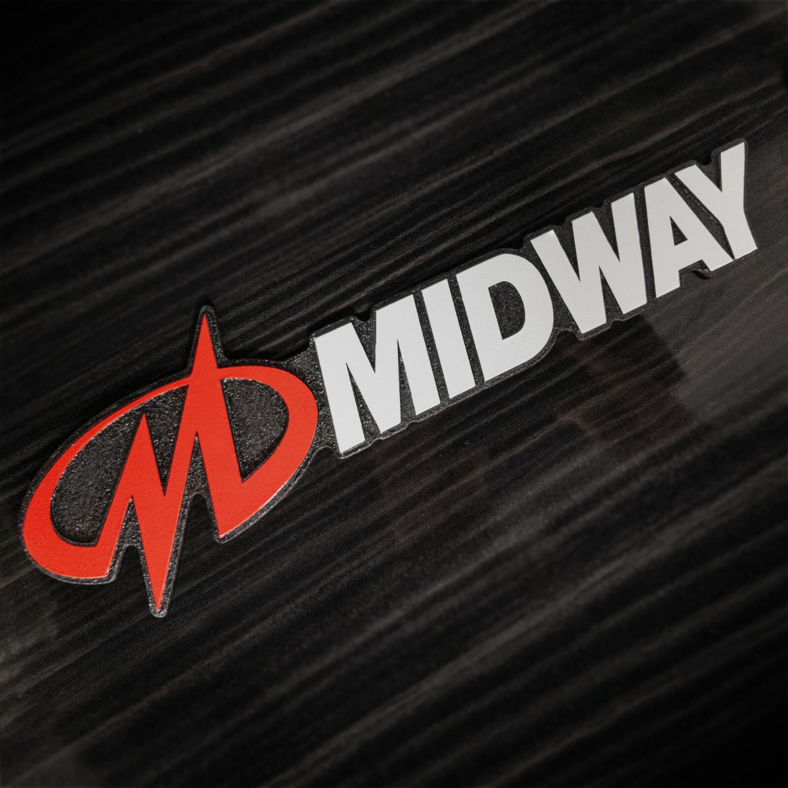 🕹️ Midway Logo Sign – Engraved Retro Arcade Gaming Art | Handmade Wood ...