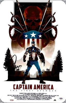 CHRIS EVANS 'CAPTAIN AMERICA' SIGNED 11X17 PHOTO AUTHENTIC PSA DNA ...