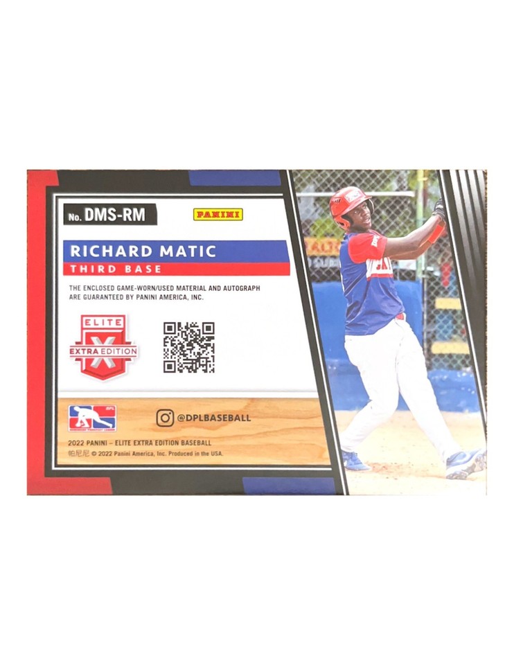 2022 Panini Elite Extra Edition [DPL Material Auto] #DMS-RM Richard ...