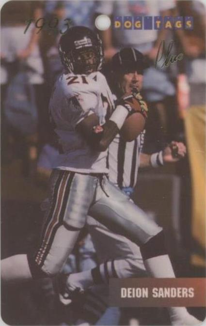 1993 Dog Tags - Gold Deion Sanders #032 /25000 for sale online | eBay