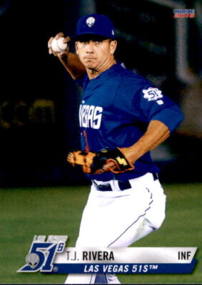 2016 Las Vegas 51s Choice #23 T.J. Rivera Bronx New York NY Baseball ...