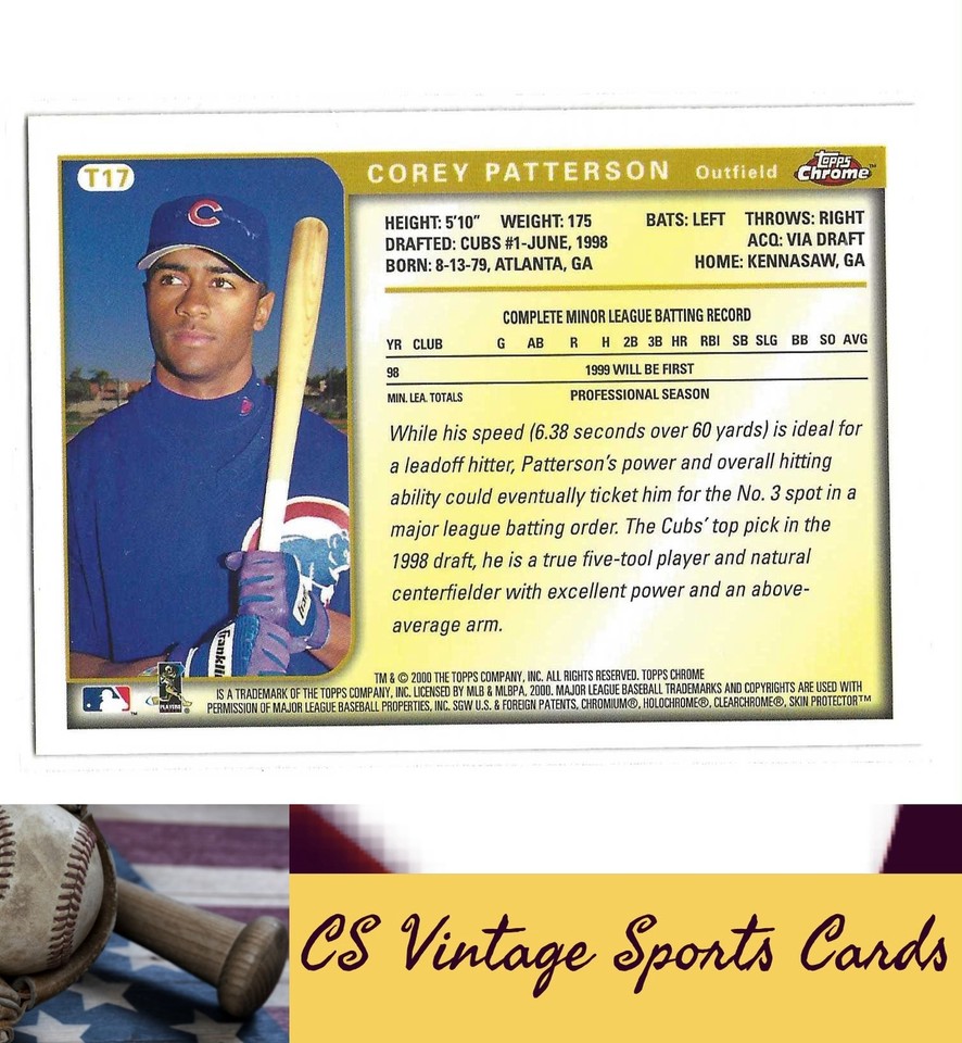 1999 Topps Chrome Traded and Rookies #T17 Corey Patterson | eBay
