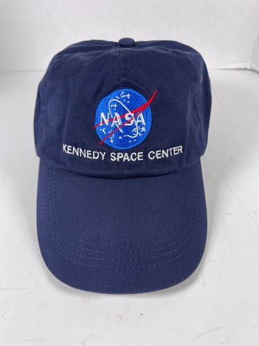 NEW VTG NASA Kennedy Space Center Mens Blue Hat New Cap Merritt Island ...