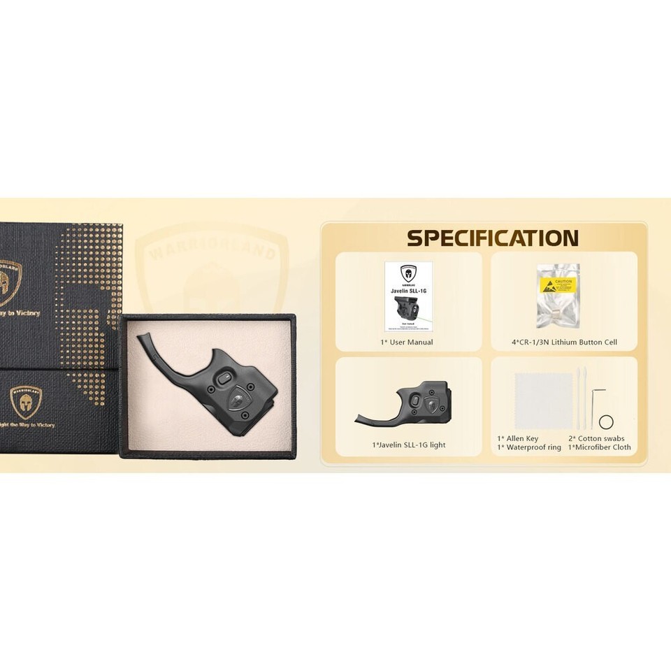 TSG Green Laser Sight-Weapon Light Combo Fits: SLL-1G Series S&W M&P ...