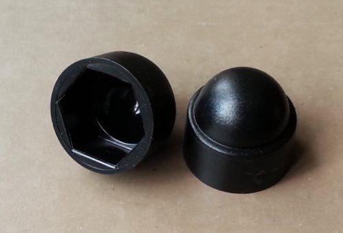 M8 (13mm) Bolt Nut Domed Cover Caps Plastic Hexagon / Black | eBay