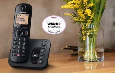 📞 Panasonic® Cordless Phone Answer Machine Twin Triple Single Handset ...