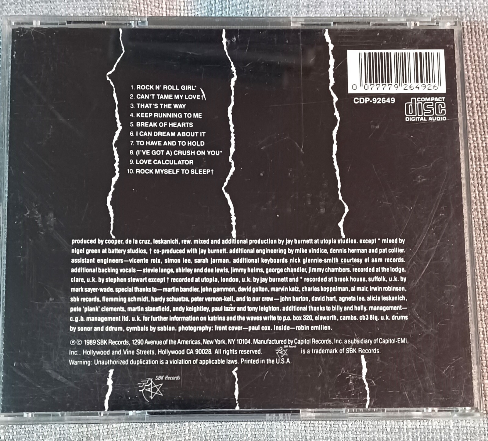 Katrina And The Waves - Break of Hearts CD (1989 Capitol) | eBay