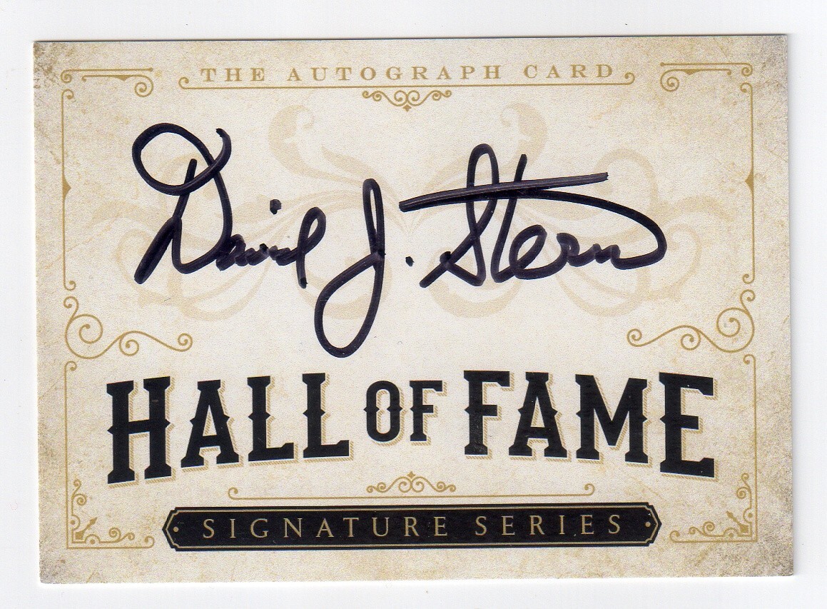 David Stern Signed Basketball Card NBA Hall of Fame Autograph Auto | eBay