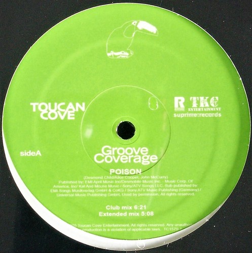 GROOVE COVERAGE "POISON" 2005 VINYL 12" PROMO TC1579-1 ~RARE~ HTF ...