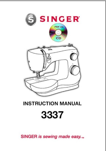Singer Model 3337 Sewing Machine Manual Guide PDF on CD or DWNLD **FREE ...