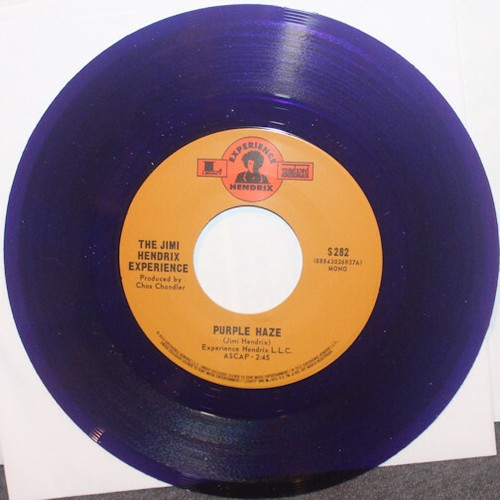 Jimi Hendrix "Purple Haze" b/w "51st Anniversary" PURPLE VINYL Sundazed ...
