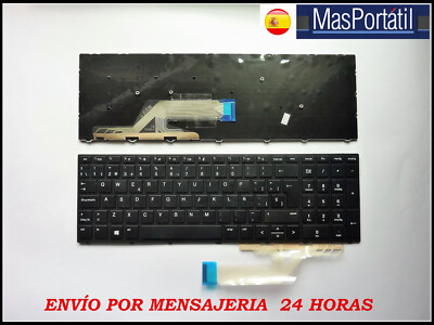 TECLADO ESPAÑOL NUEVO PORTATIL HP PROBOOK 650 G5, 650 G7 MARCO NEGRO ...