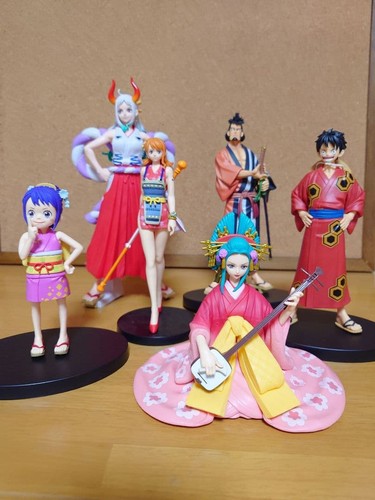 One Piece Wano Country Arc Figures - Set of 6 - Luffy, Yamato, Nami ...