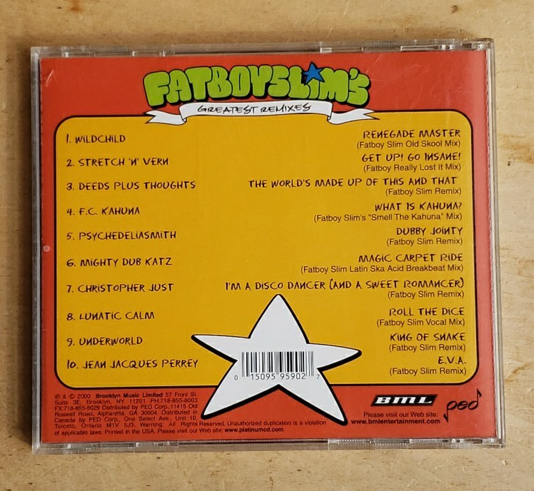 Vol. 1-Fatboy Slims Greatest R by Fatboy Slim (CD, 2000) for sale ...