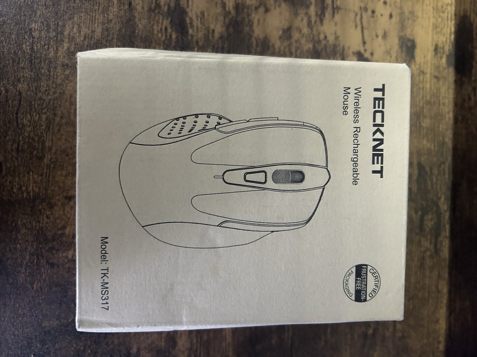 Tecknet TK-MS317 Rechargeable Wireless Mouse 2.4GHz for PC Laptop Mac ...