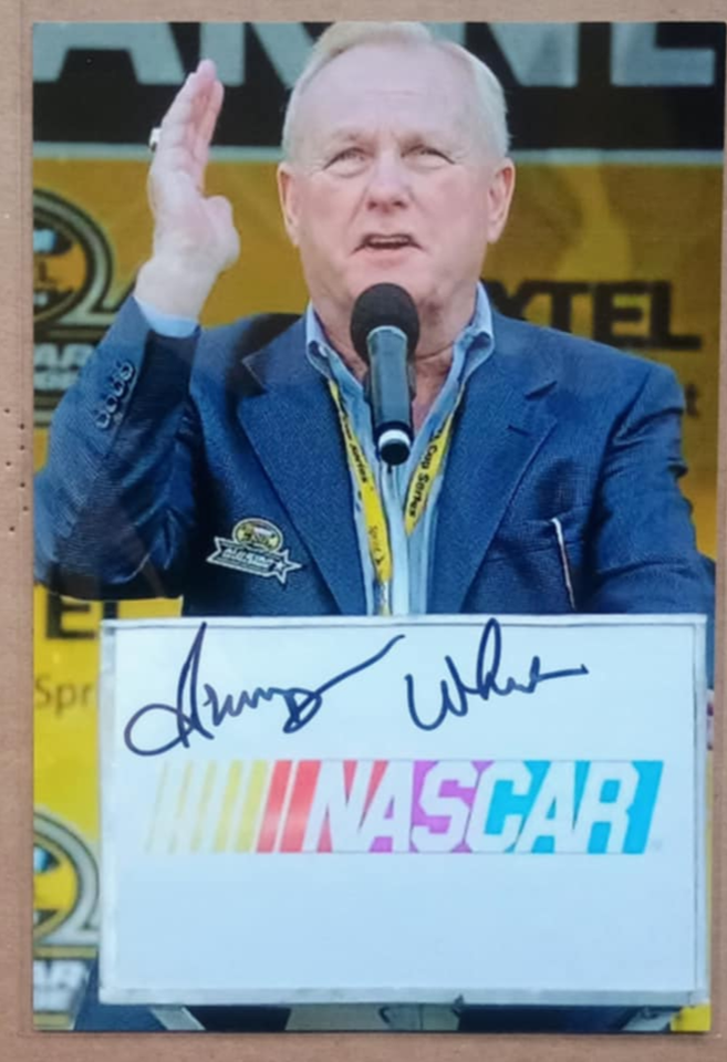 Lot of 2 HUMPY WHEELER Hand Signed Autographed 4x6 Photos NASCAR ...