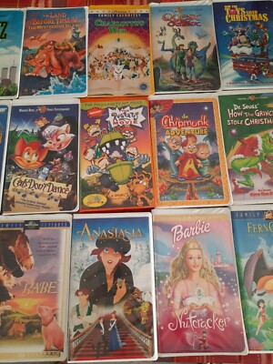 Lot Of 19 Kids & Family VHS Movies WB DreamWorks, Century 20 Paramount ...