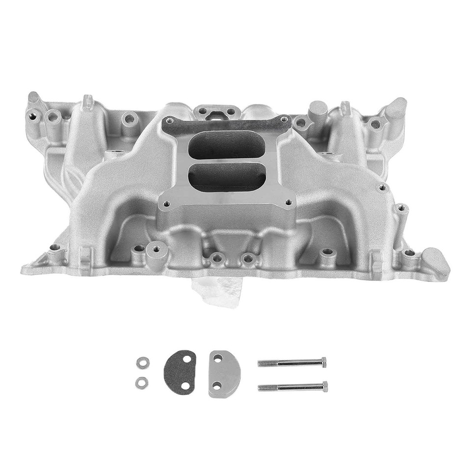 Aluminum Dual Plane Intake Manifold for Chevy 351C 351-2V Idle - 5500 ...