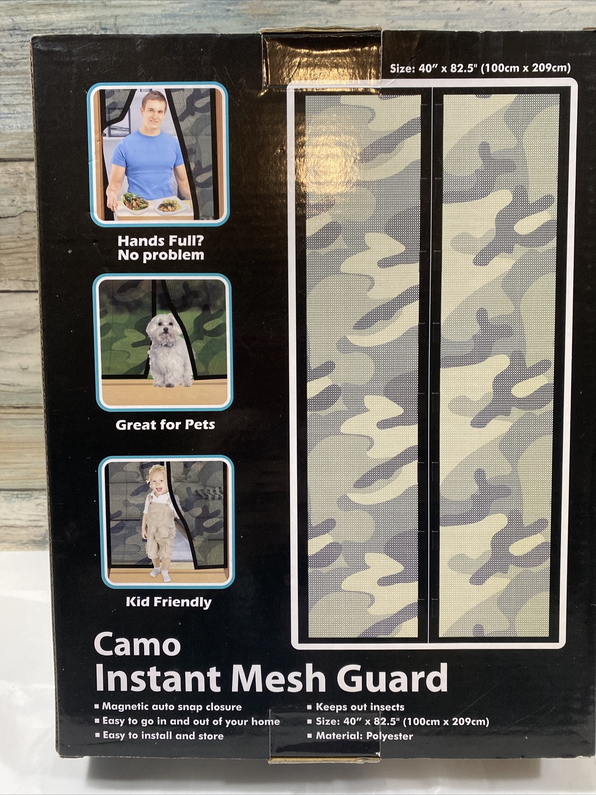 Total Vision Instant Mesh Guard 40 X 82.5 Inches Camouflage Colored for ...