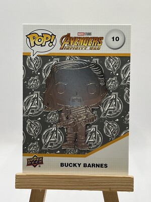 2023 Funko Pop! Marvel BUCKY BARNES #10 Upper Deck Platinum Foil Card ...