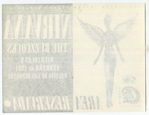NIRVANA 🤘 HARD TO FIND 1994 Backstage Pass Spain In Utero Kurt Cobain ...