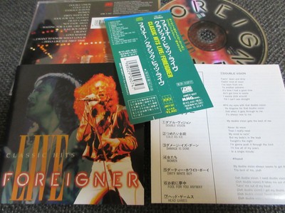 FOREIGNER / classic hits live /JAPAN LTD CD OBI | eBay