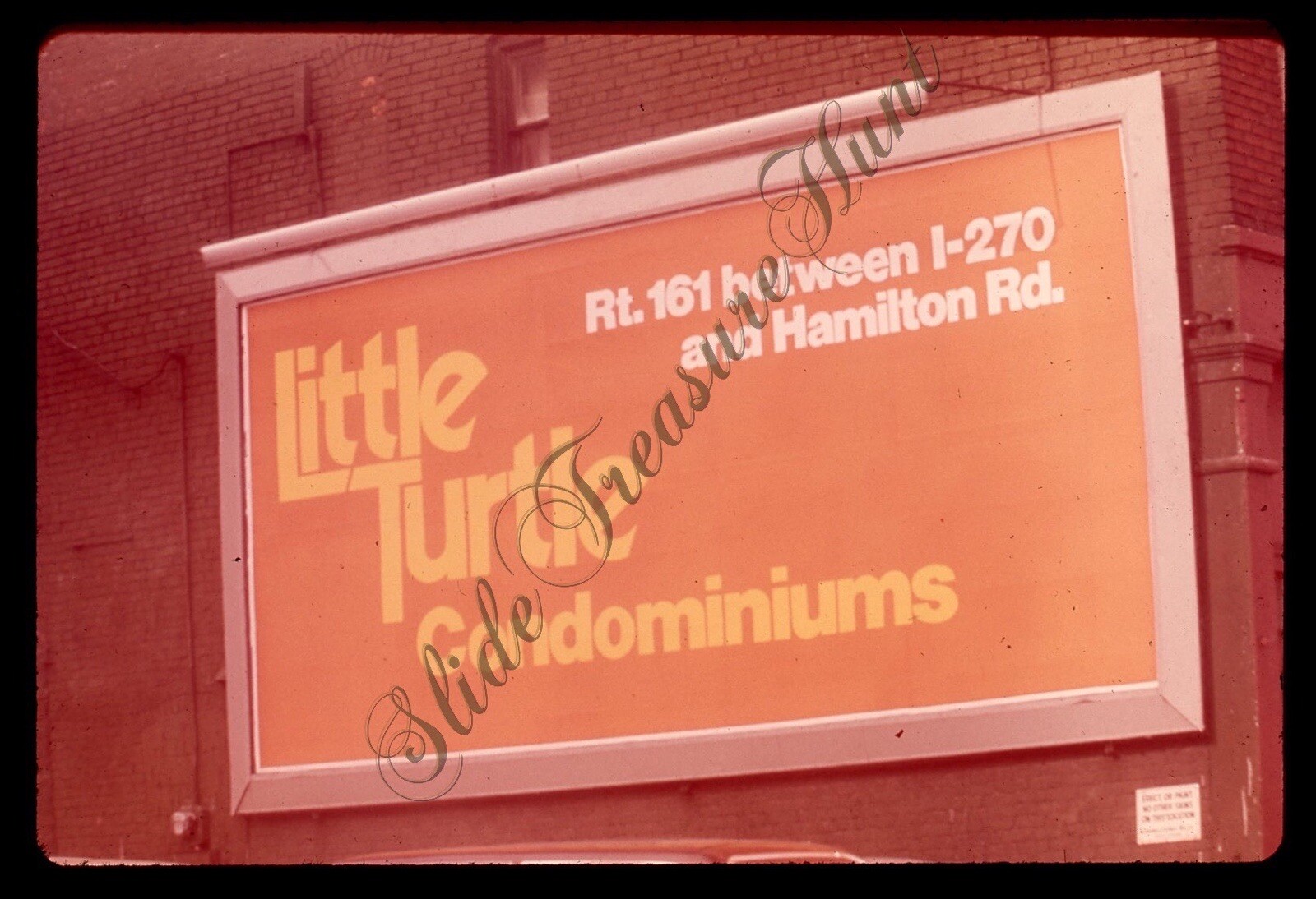 Little Turtle Condominiums Columbus Ohio Billboard Sign 1970s 35mm ...