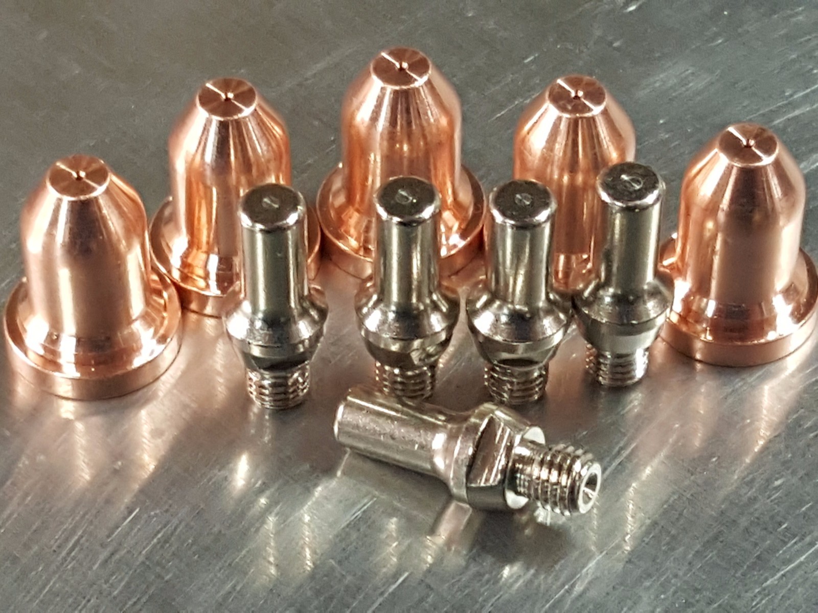 10pc KP2842-2 + KP2842-1 Plasma Torch Tips + Electrodes for Lincoln ...