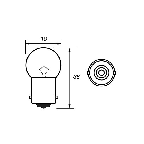 10 x 205 R5W Bulb Side Tail Motorcycle Light 6V 5W BA15S | eBay UK
