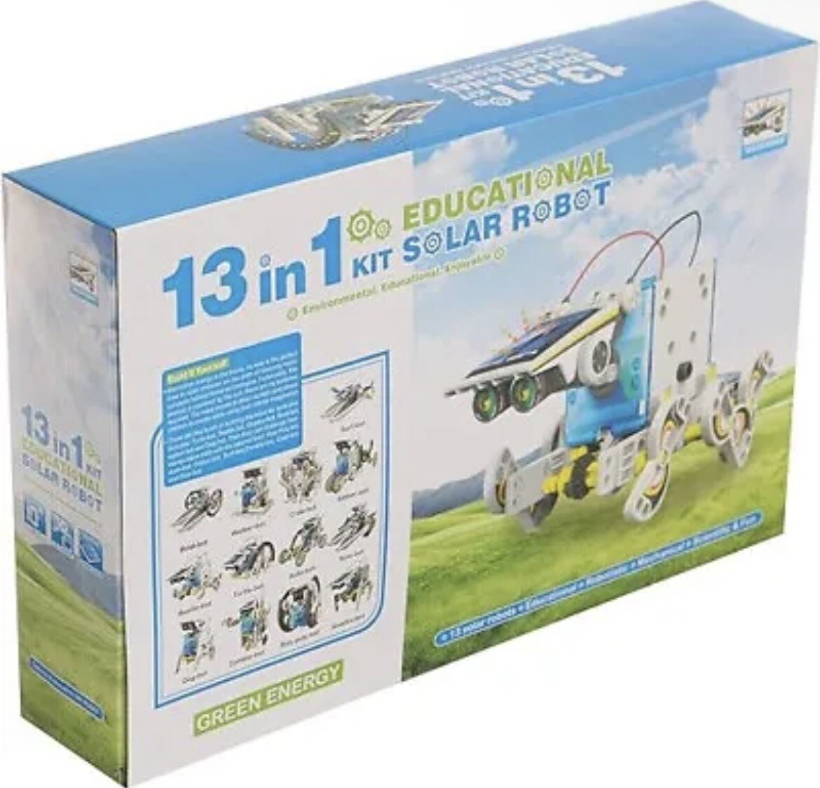 Green Energy 13 In 1 Kit Educational Solar Robot | eBay
