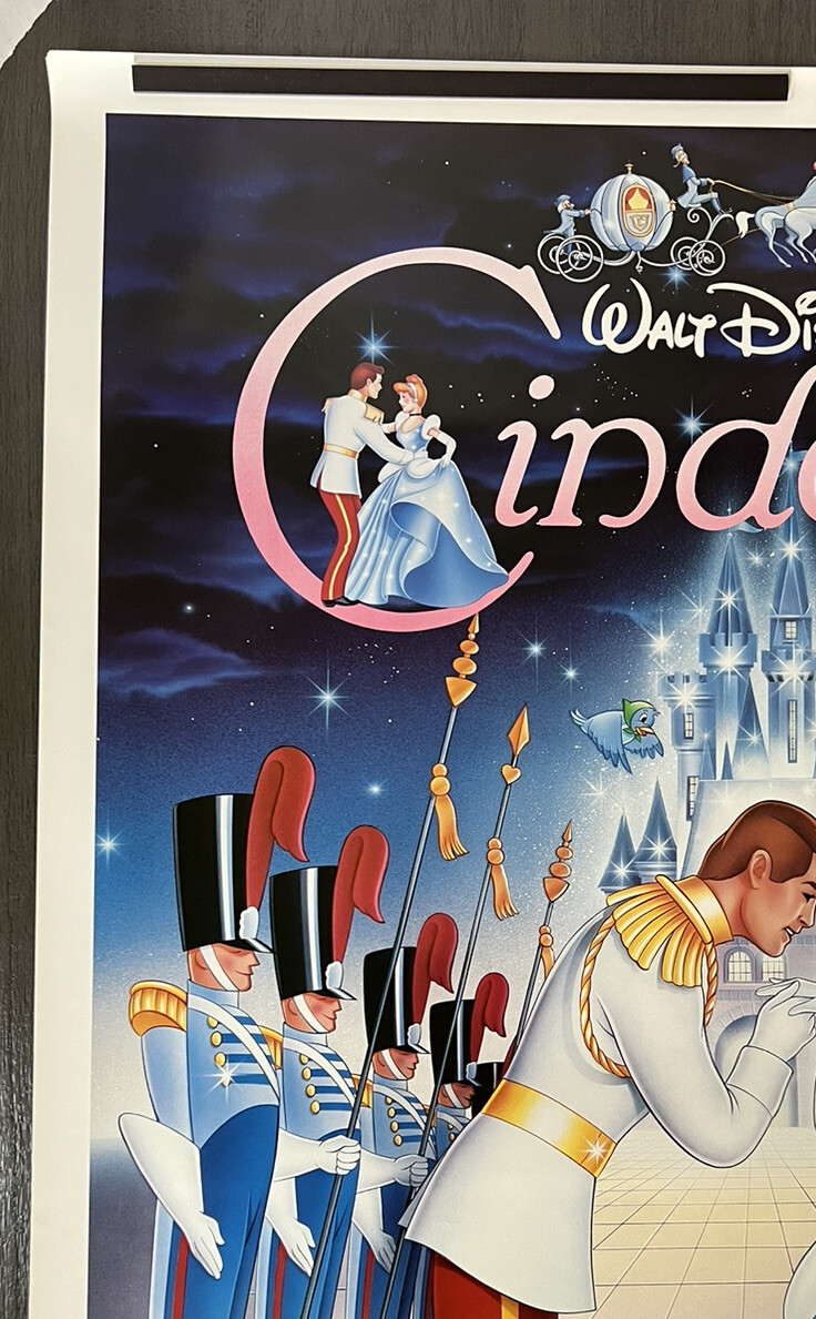 1950 Disney's CINDERELLA 1987 RERELEASE Film Poster, 27X41, WOODS ...